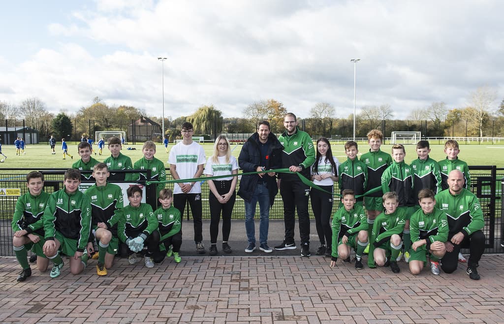 Jamie Redknapp unveils brand new all weather pitch for Leatherhead ...