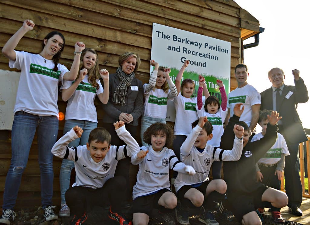 Sir Oliver Heald MP cuts ribbon at new Hertfordshire community pavilion ...