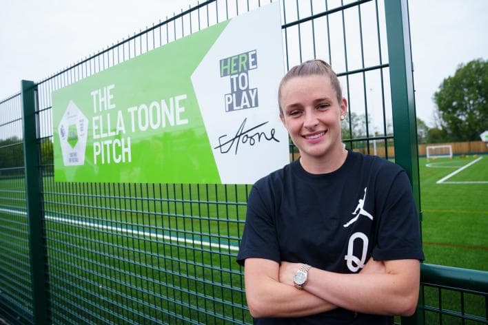 Ella Toone unveils new pitch named in her honour to inspire future ...